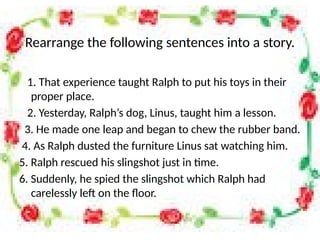 sequencing events power point presentation | PPTX
