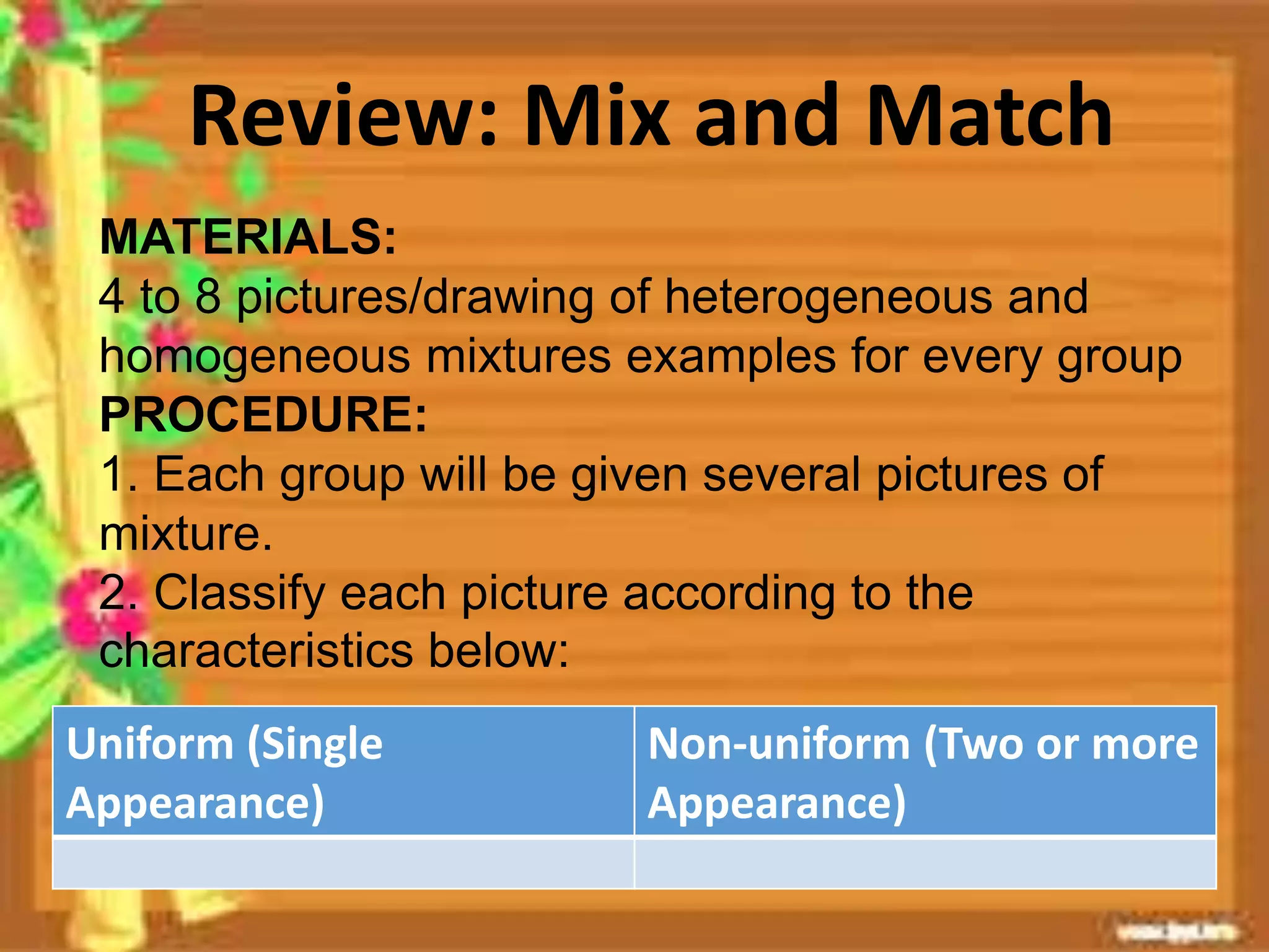 Q1 week 1 Describe the appearance and uses of uniform and non-uniform ...