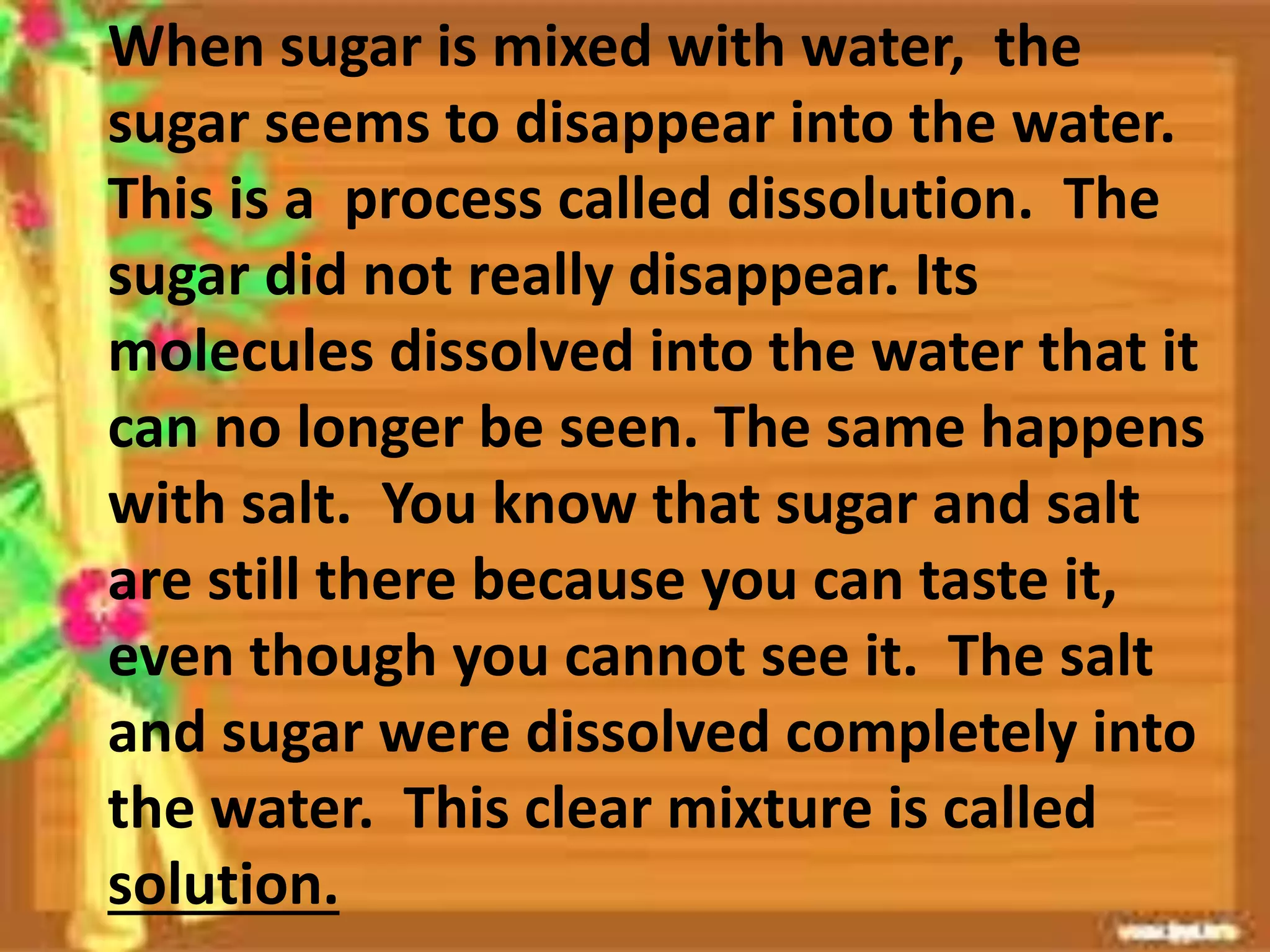 MIXTURES(APPEARANCE AND USES) | PPTX