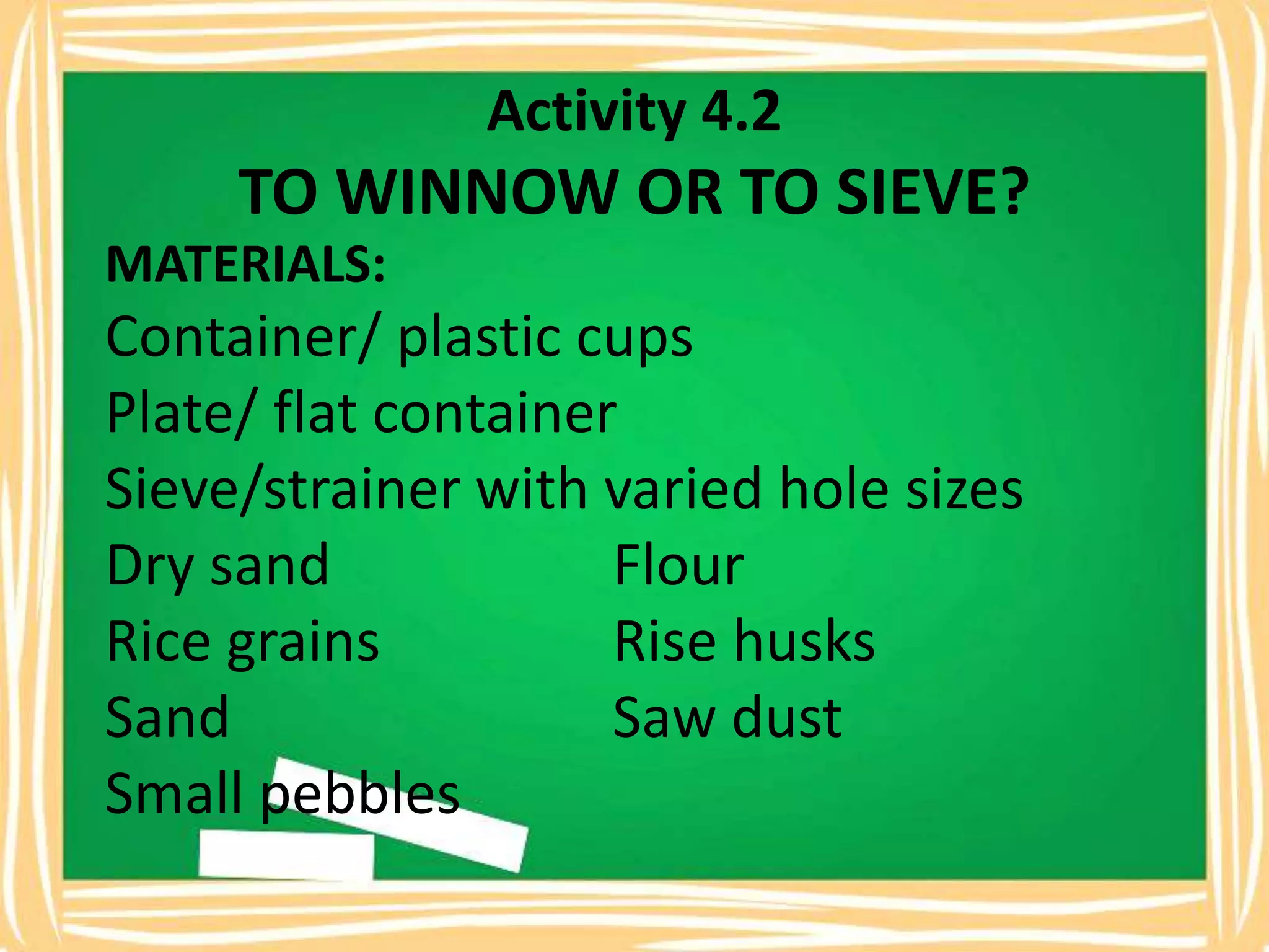 Q1 week 4-SEPARATION OF MIXTURES THROUGH PICKING, WINNOWING ...