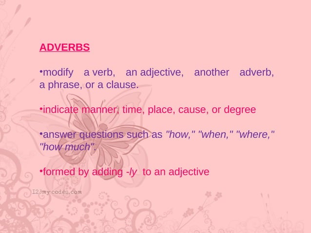adjectives&adverbs | PPT