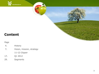 Wessanen Q1 12 Analyst&Investors ppt | PPT