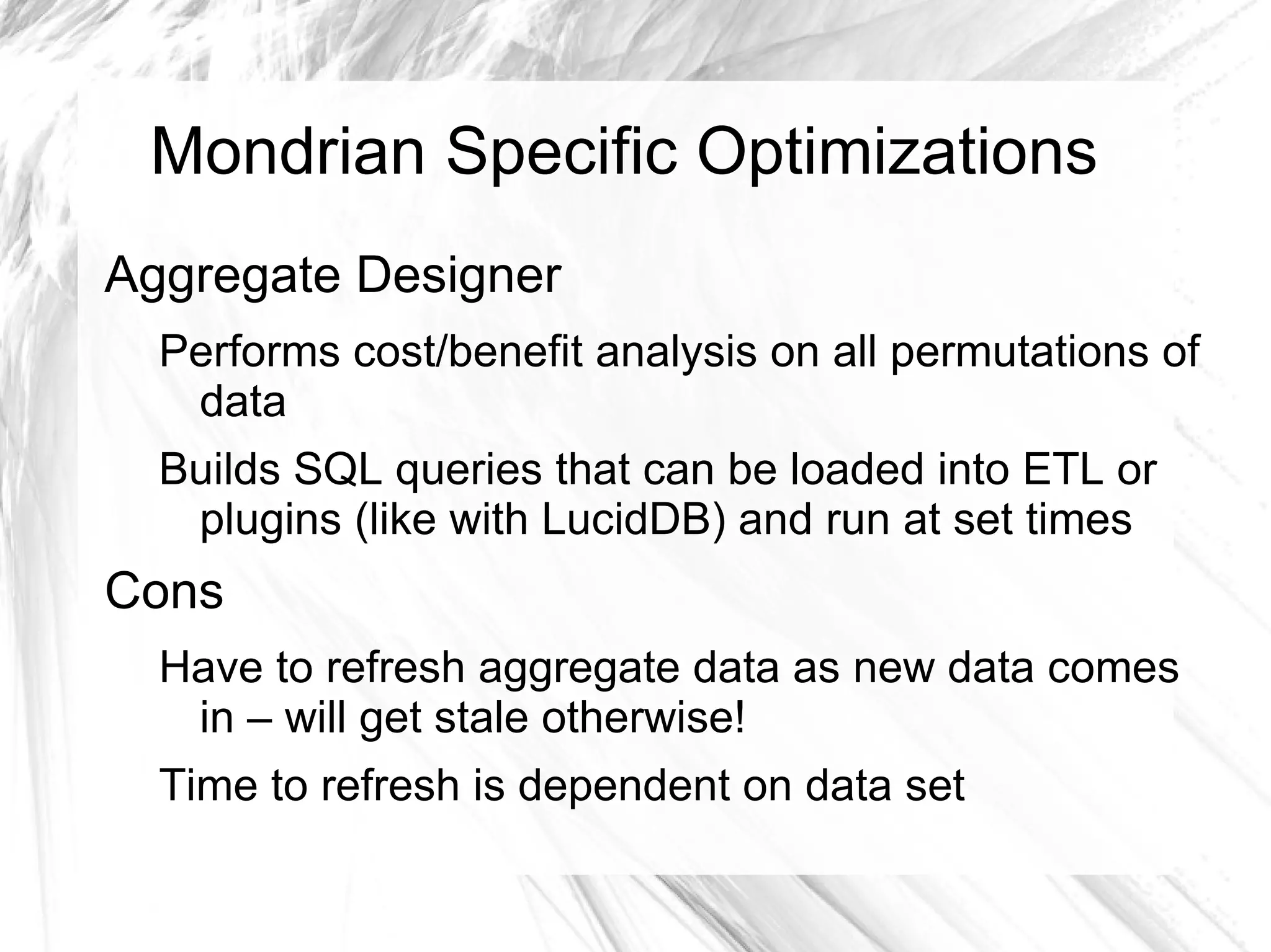 Mondrian and OLAP Overview | ODP