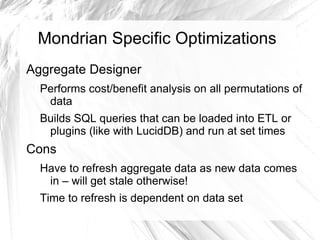 Mondrian and OLAP Overview | ODP