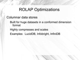 Mondrian and OLAP Overview | ODP