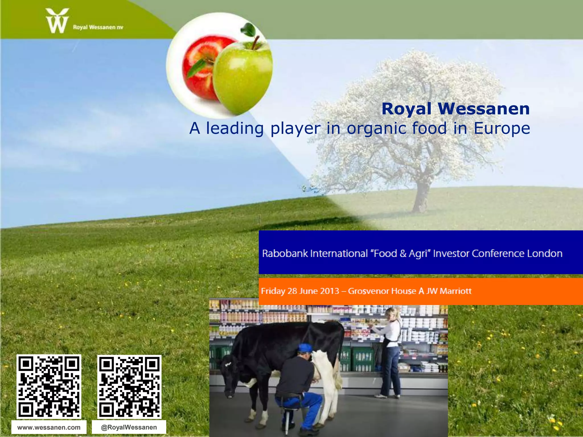 Wessanen ppt at Rabobank food&agri conference London 28June | PPTX