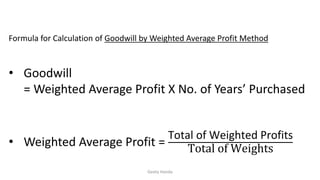 Q 16 partnership-goodwill; TS Grewal's; Solution with Explanation | PPTX