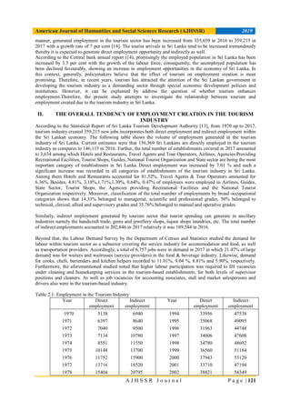 The Employment Effect of Tourism: A Dynamic Analysis | PDF