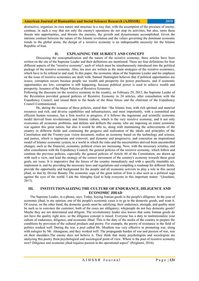 Strategies for Preventing Economic Corruption with a Resistive Economy ...