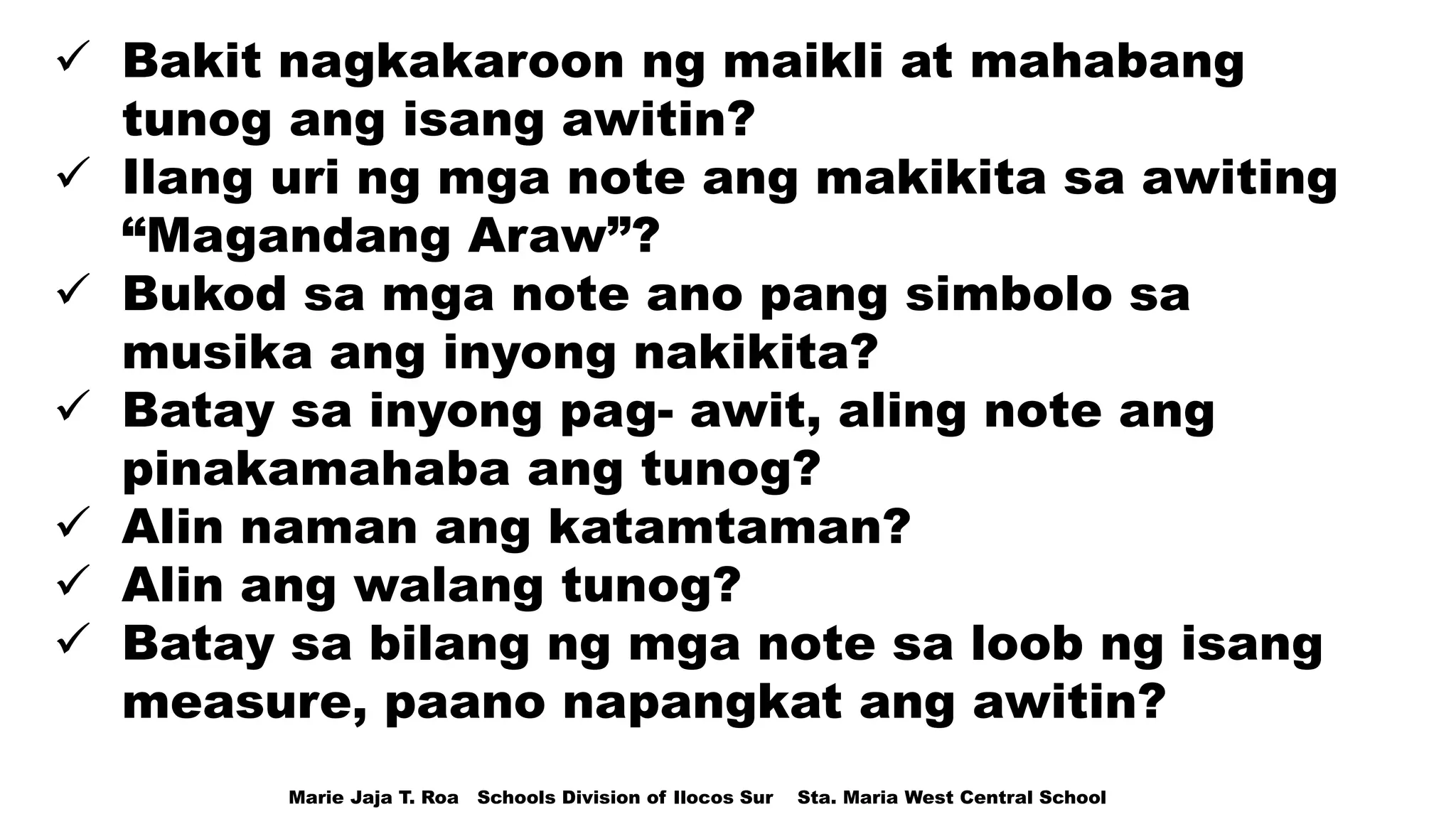 simbolo at konsepto sa musika | PPTX