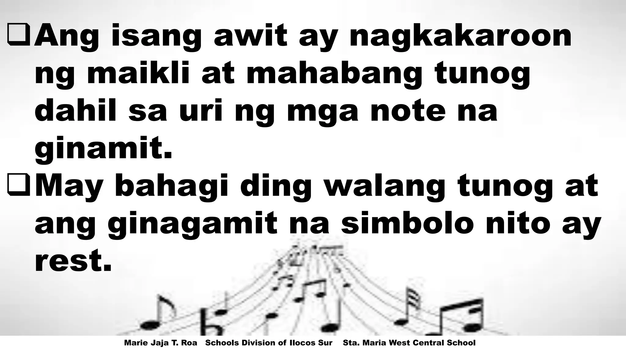 simbolo at konsepto sa musika | PPTX