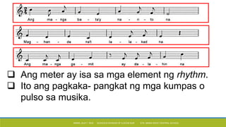 Q1 a2 simple meter, rhythmic pattern, at time signature | PPTX