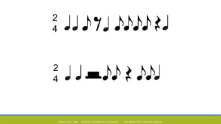 Q1 a2 simple meter, rhythmic pattern, at time signature | PPTX