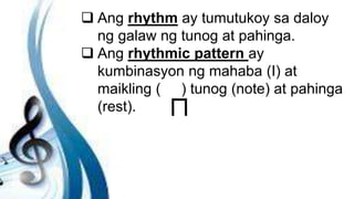 Q1 a2 simple meter, rhythmic pattern, at time signature | PPTX