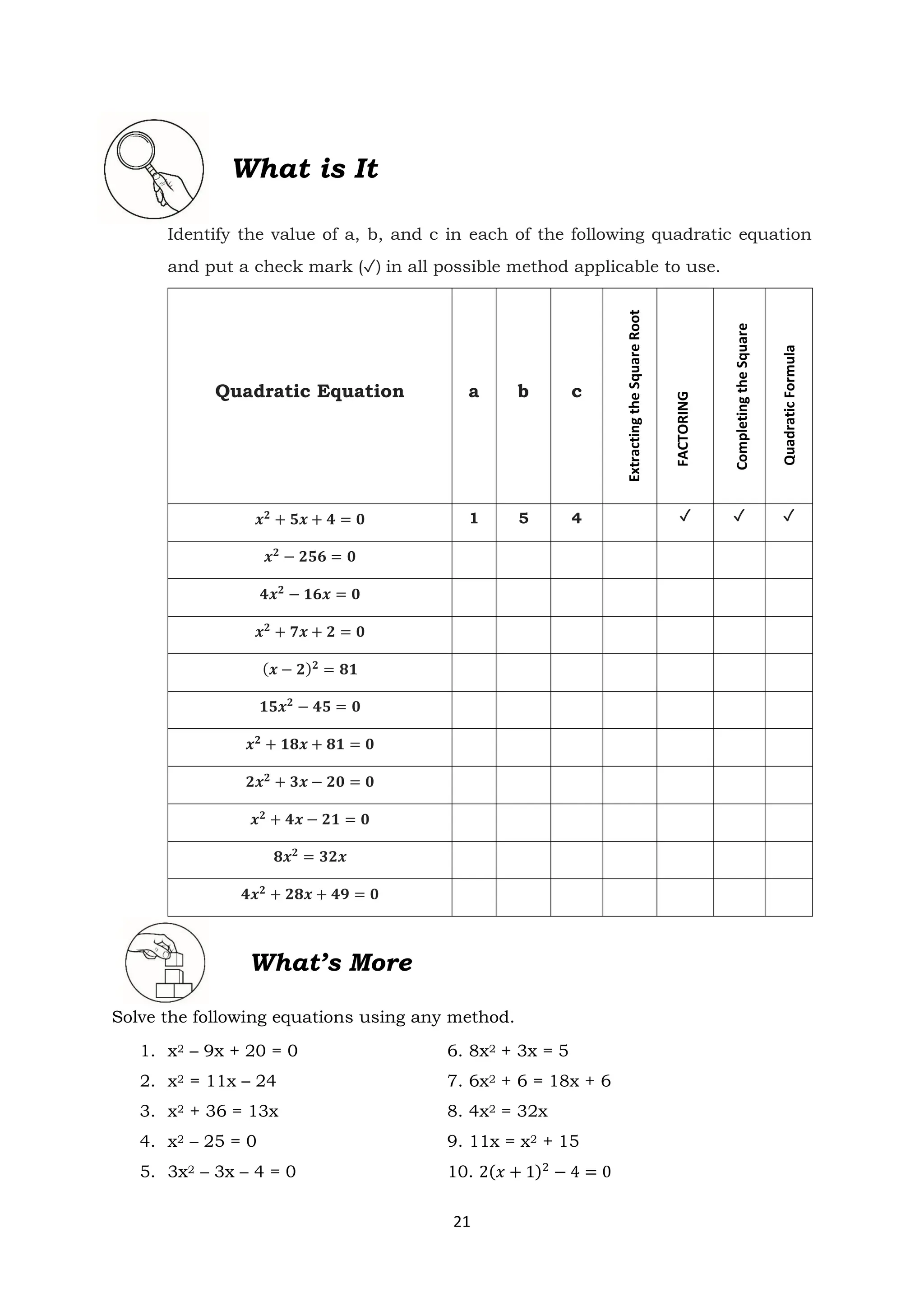 Q1 A-D-M Grade 9 - Mathematics week 1-4 | PDF