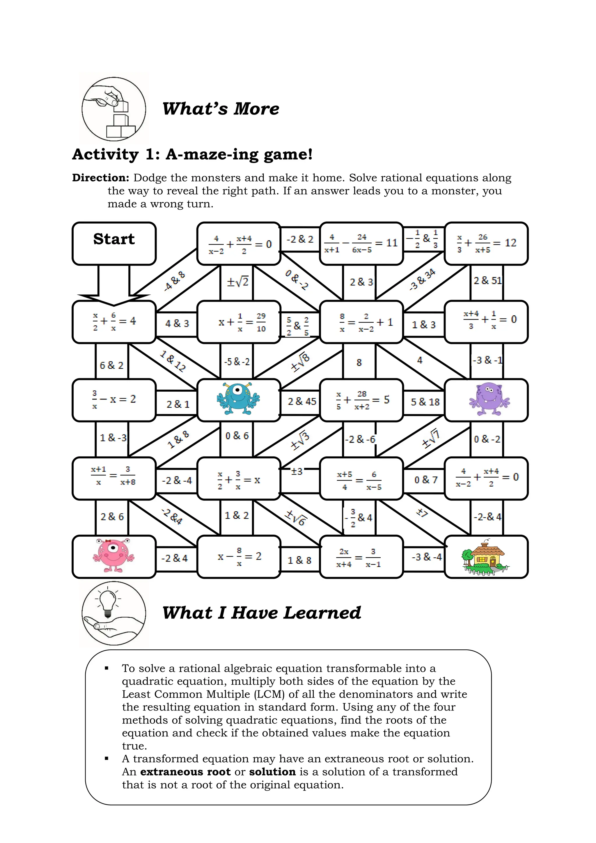 Q1 A-D-M Grade 9 - Mathematics week 1-4 | PDF