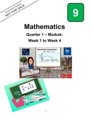 Q1 A-D-M Grade 9 - Mathematics week 1-4 | PDF