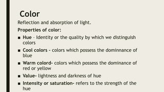 Arts - Elements of Arts, Art Elements.pptx