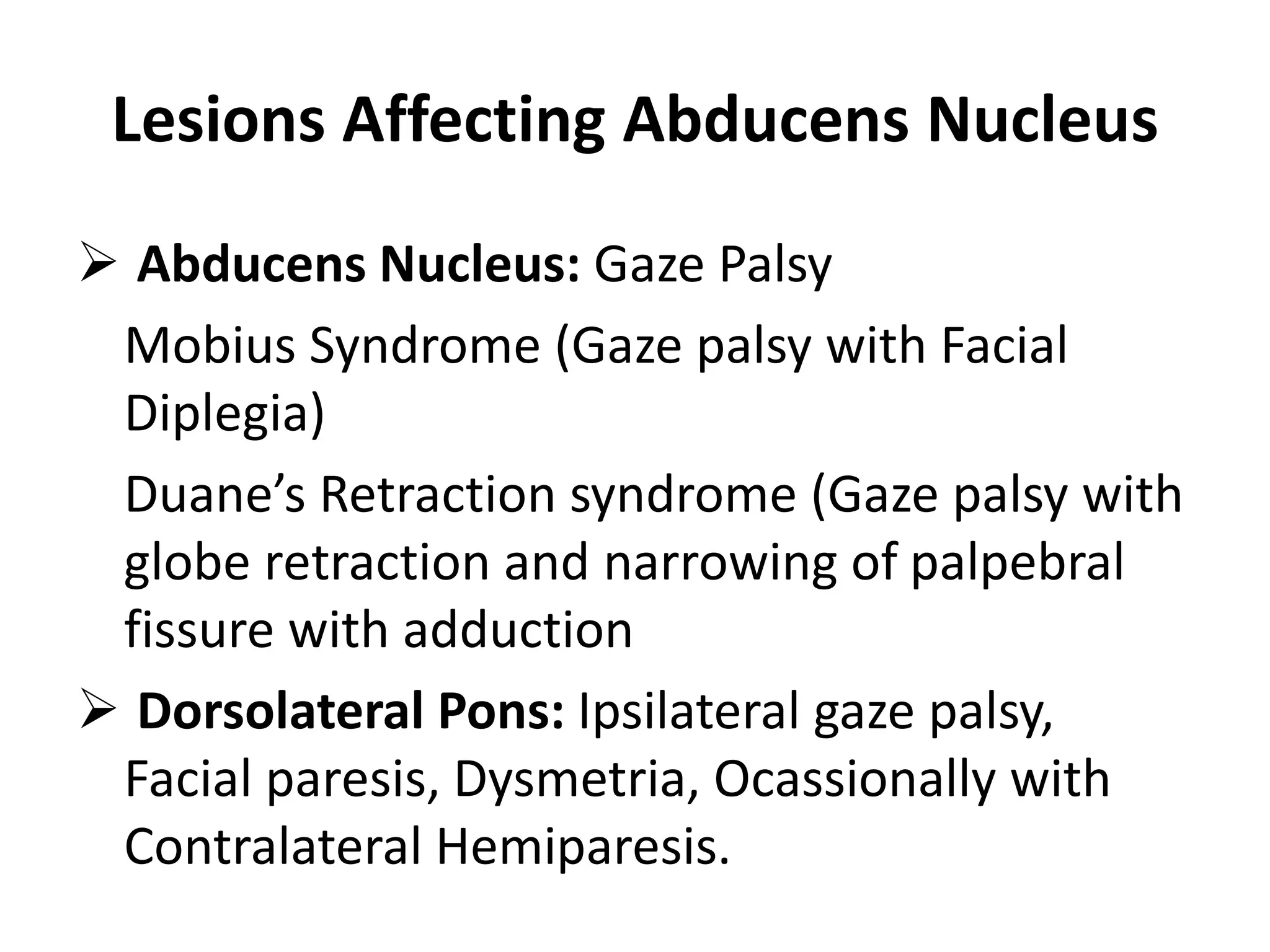 BRAINSTEM LESION INVOLVING 3rd,4th and 6th cranial nerve | PPTX