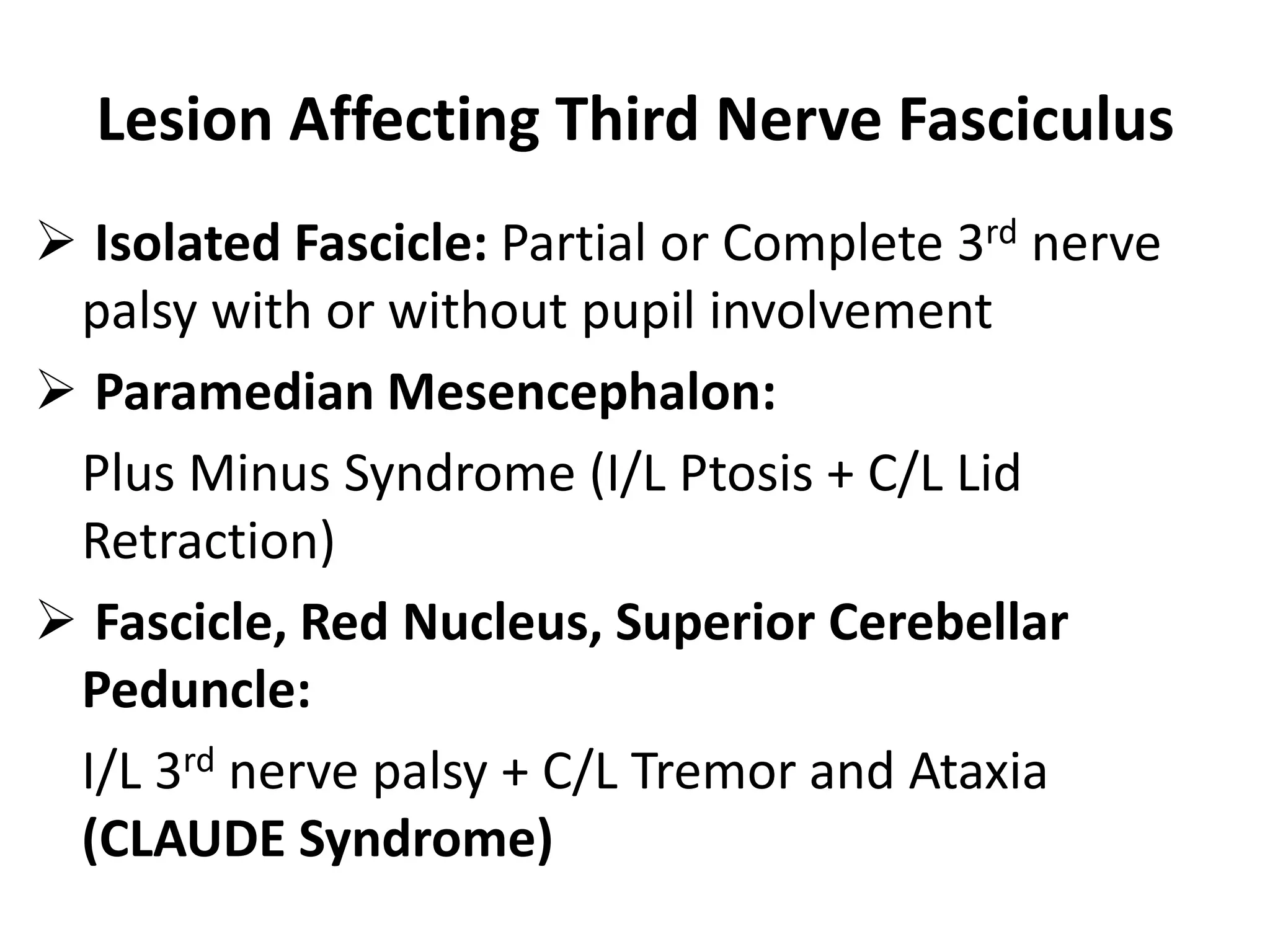BRAINSTEM LESION INVOLVING 3rd,4th and 6th cranial nerve | PPTX