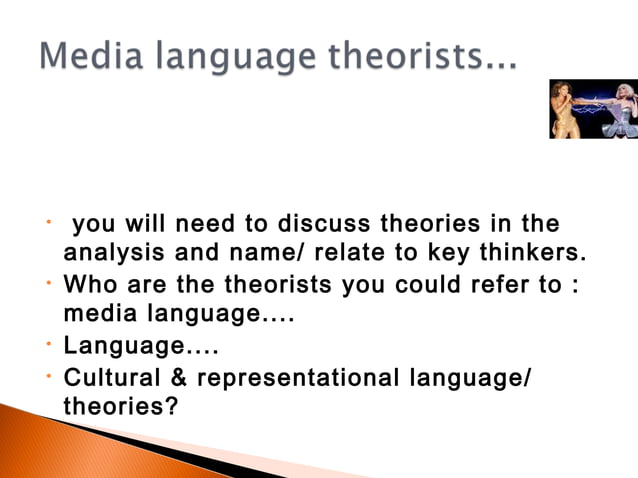 Q1 b media language theory | PPT