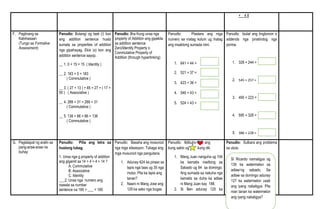 Daily LESSON Logs in Mathematics Grade 2 Level | DOCX