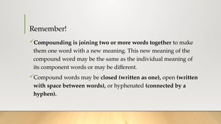 Q1 eng WEEK 3 Inferring the meaning of compound word using context ...