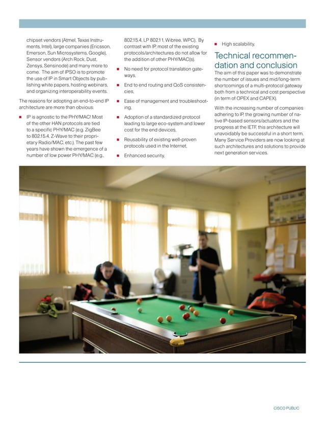 Protocol Architecture in the HAN (Home Area Network) for Sensor ...