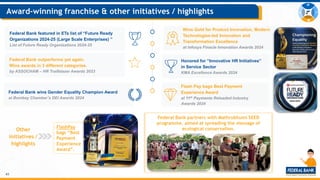 Q1FY25 Quarterly Presentation federal bank | PDF
