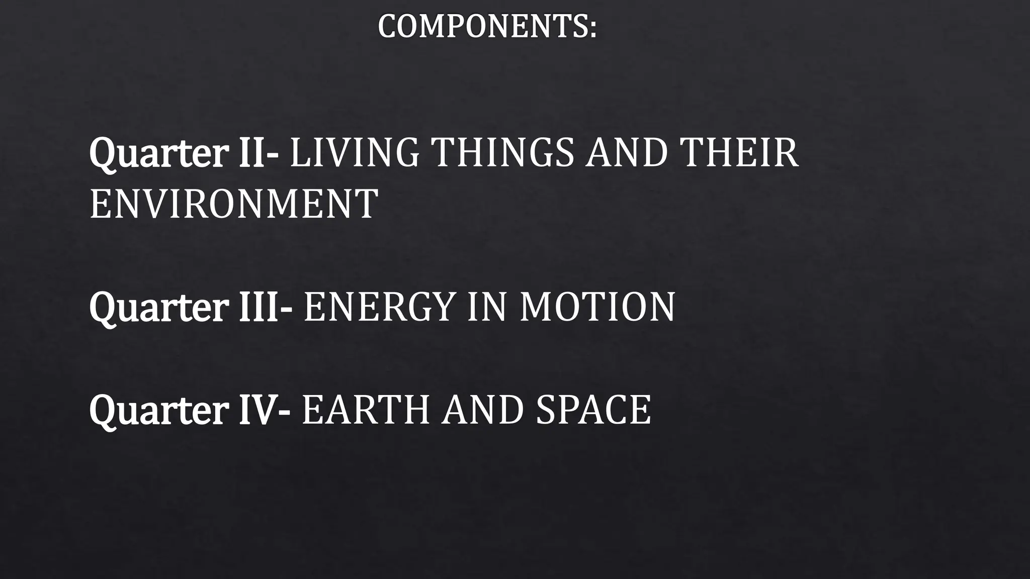 First (1st) Quarter Topics in Science 7 | PPTX