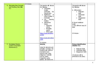 Q1 grade 8 arts dll week 1 | DOCX