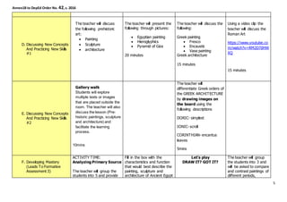 Q1 grade 9 arts dll week 1 | DOCX