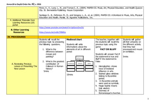 Q1 grade 9 arts dll week 2 | DOCX