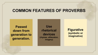 Q1L1 Distinguishing Features of Proverbs, Myths, and Legends.pptx