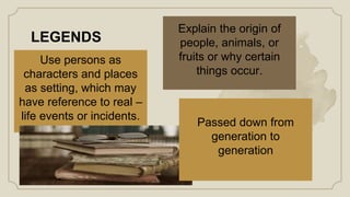 Q1L1 Distinguishing Features of Proverbs, Myths, and Legends.pptx