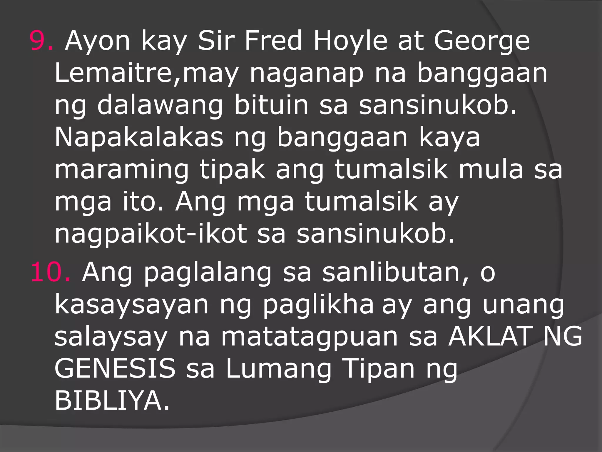 Ang pinagmulan ng daigdig | PPTX