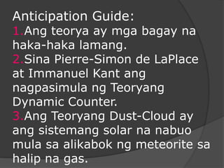 Ang pinagmulan ng daigdig | PPTX
