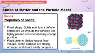 Describing the particle nature of matter by Teacher Julie | PPTX