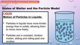Describing the particle nature of matter by Teacher Julie | PPTX