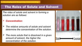 Solution,it's components and concetration | PPTX