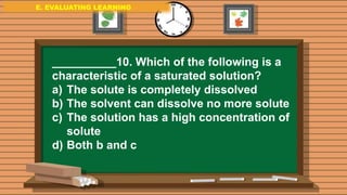 Understanding Solute and Solvent: Science 7 Lesson on Solutions and ...