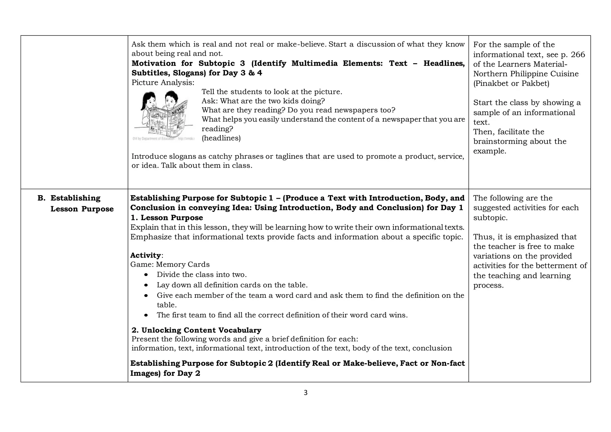 Q1_LE_English 4_Lesson 8_Week 8 is the lesson that the learners should ...