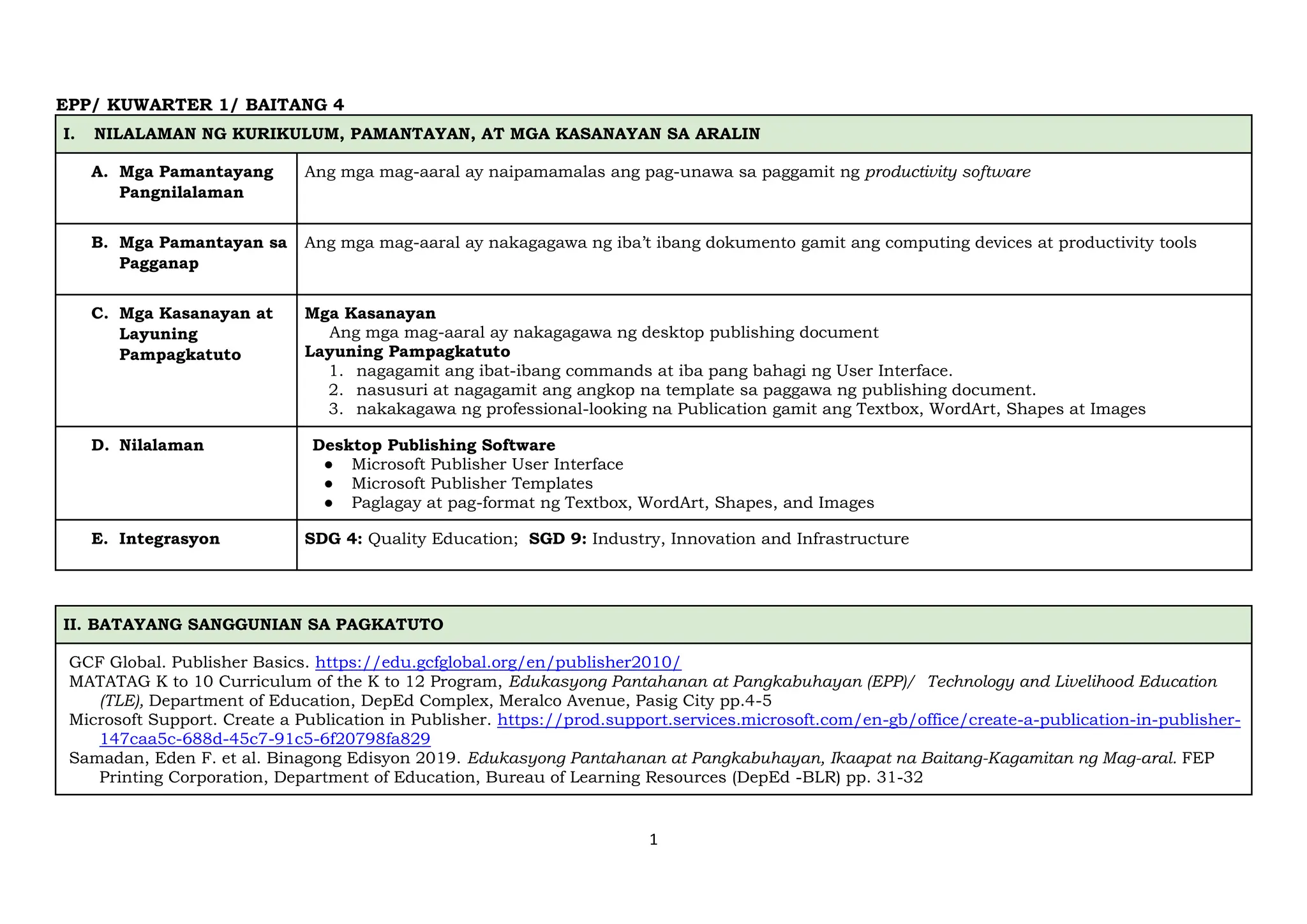 Q1_LE_EPP 4_Lesson 5_Week 5.pdf for english | PDF