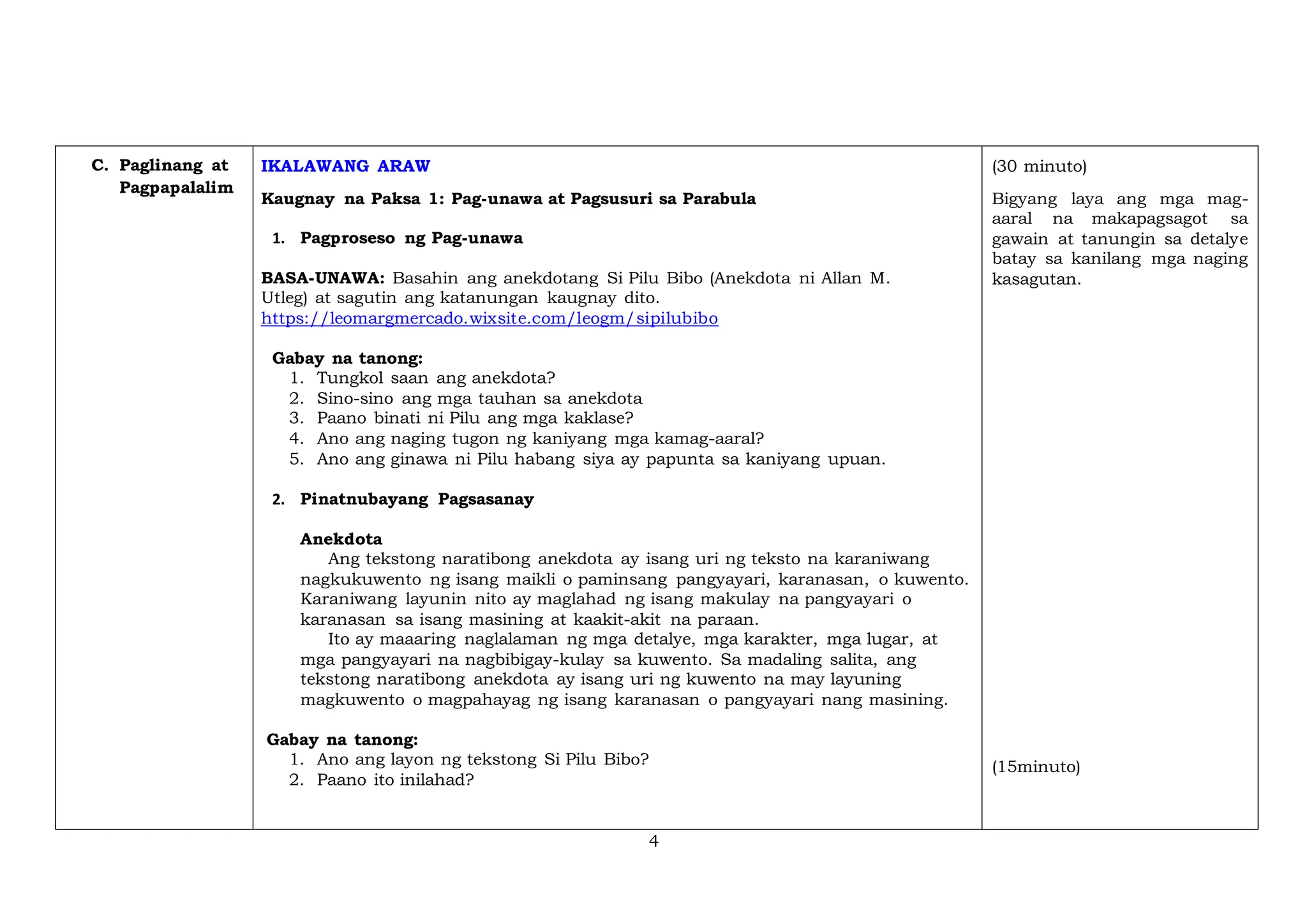 Q1_LE_Filipino 4_Lesson 4_Week 4.pdf.share | PDF