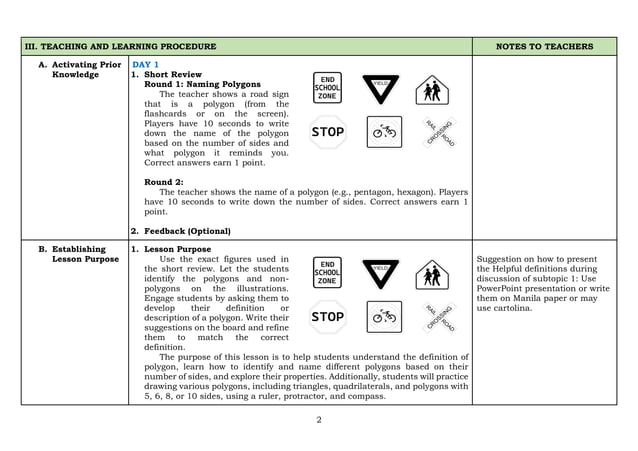 Mathematics 7:Lesson 1- Week 1 Exemplar .pdf | Education