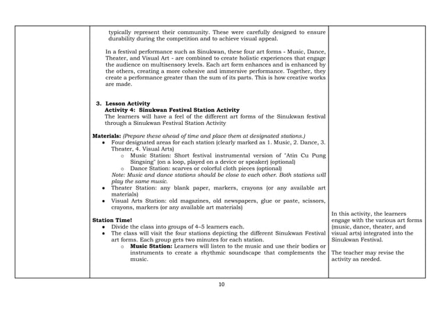 Q1_LE_Music and Arts 4_Lesson 1_Week 1-2.pdf | Music | Entertainment