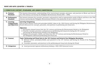 Exploring 19th Century Philippine Music and Arts in Education | PDF