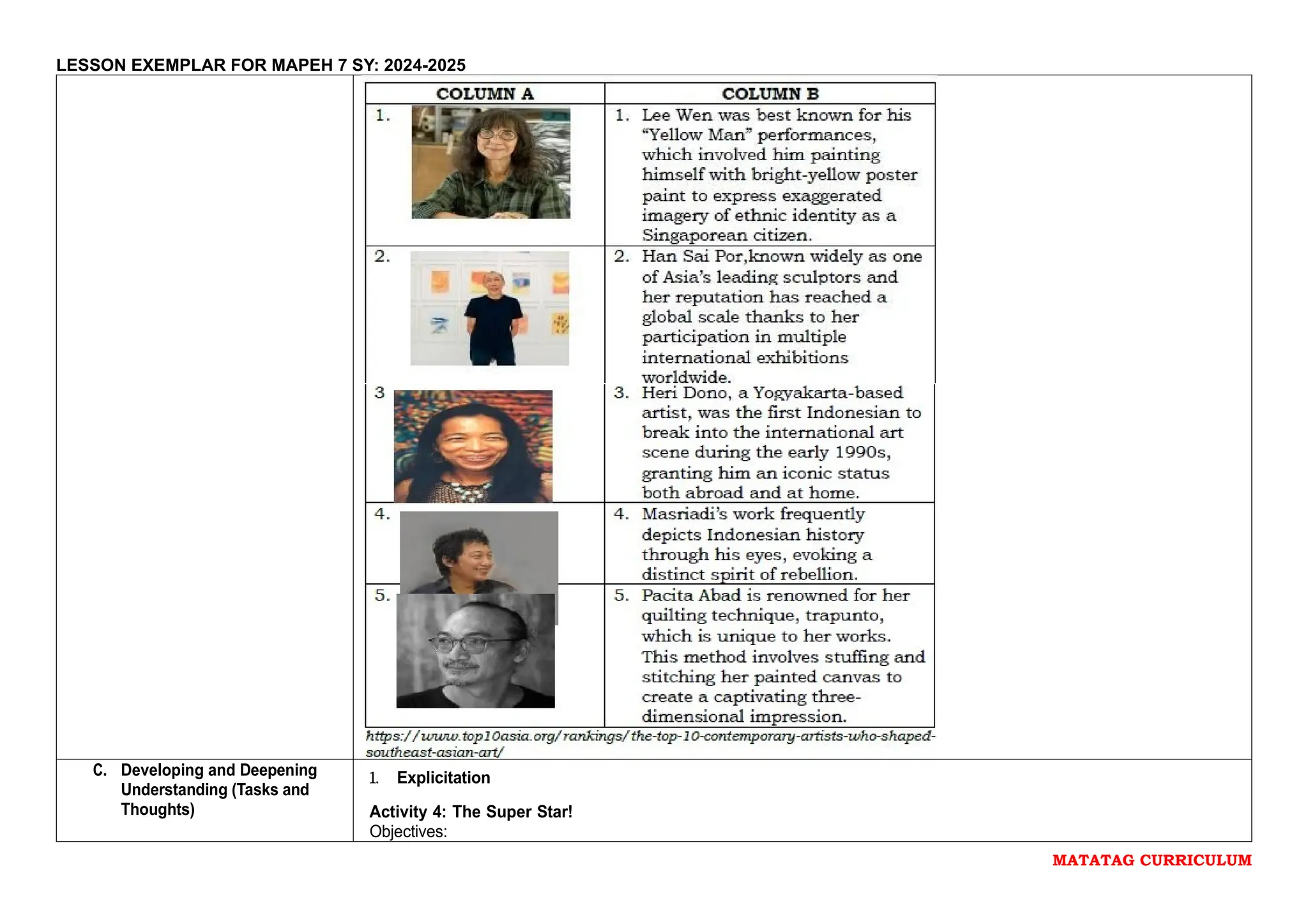 Matatag Lesson Exemplar for MAPEH Music and Arts 2.docx