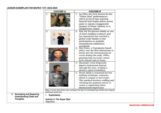 Matatag Lesson Exemplar for MAPEH Music and Arts 2.docx