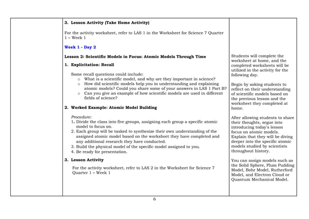 Q1_LE_Science 7_Lesson 1_Week 1.matatags | PDF | Physics | Science